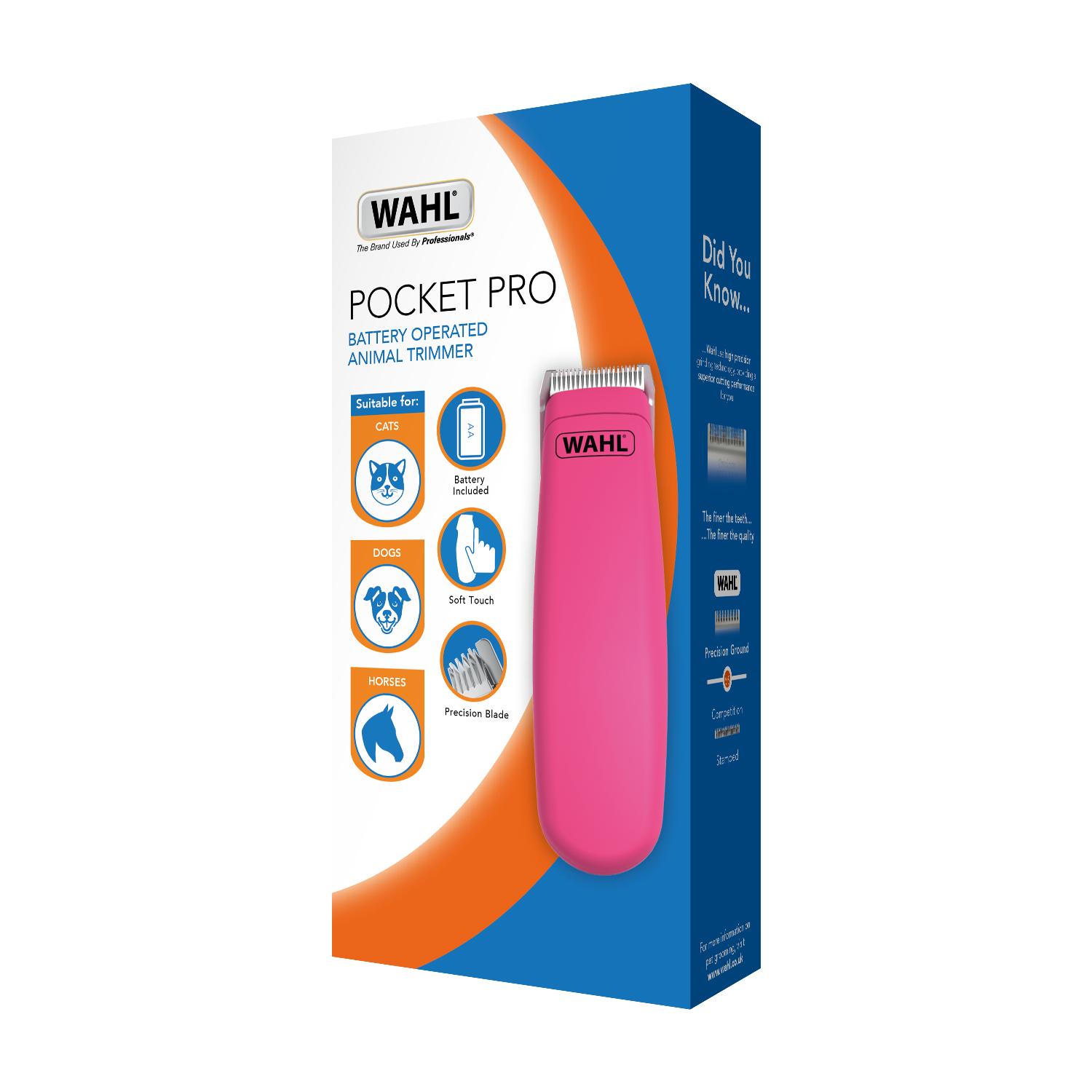 Wahl Pocket Pro Battery Trimmer - Pink | Animal Grooming Tools