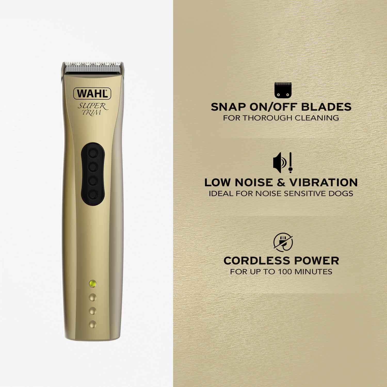 Cordless and Powerful - Super Trim Dog Trimmer - Wahl UK