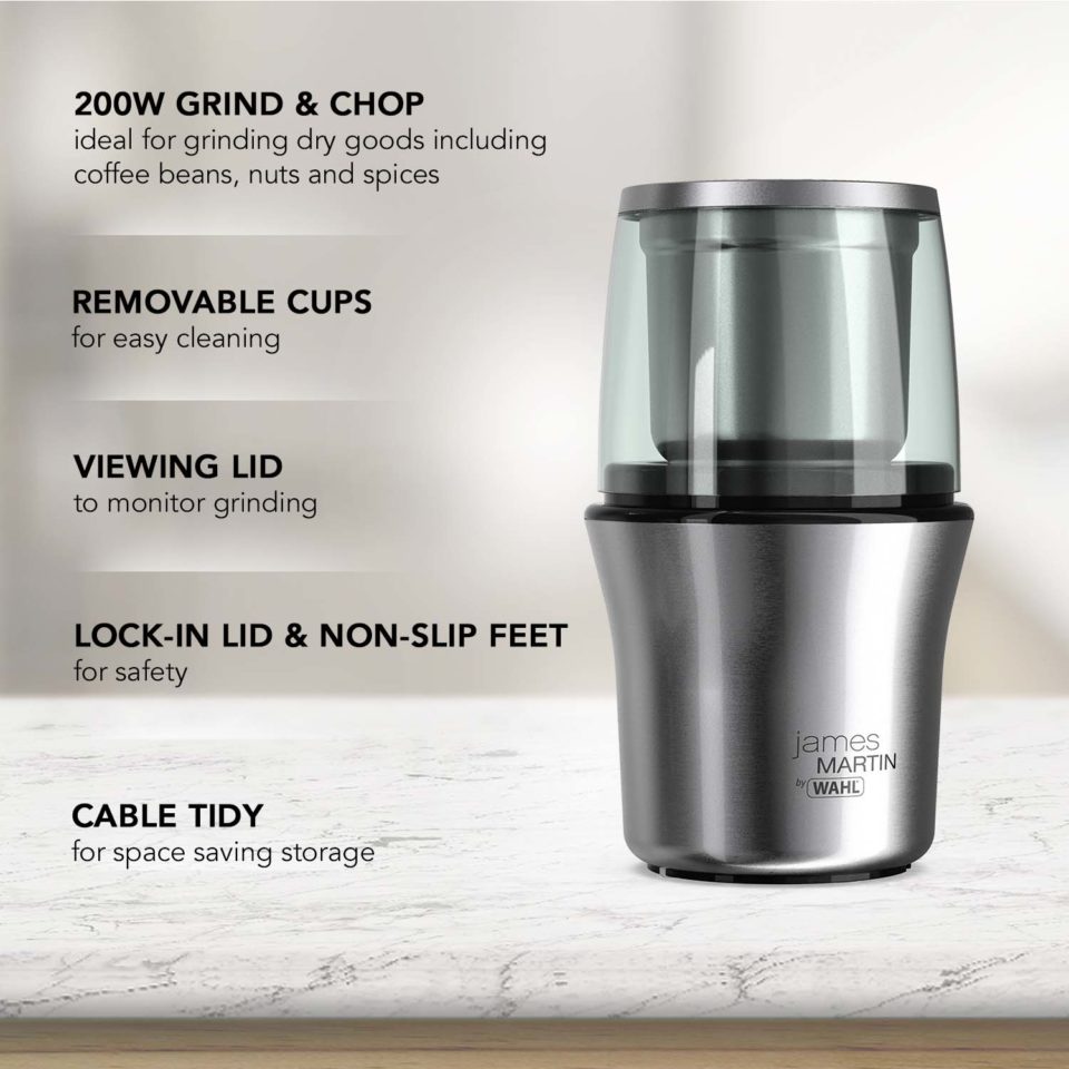 Stainless Steel Grinder Chopper | James Martin Kitchen | Wahl UK