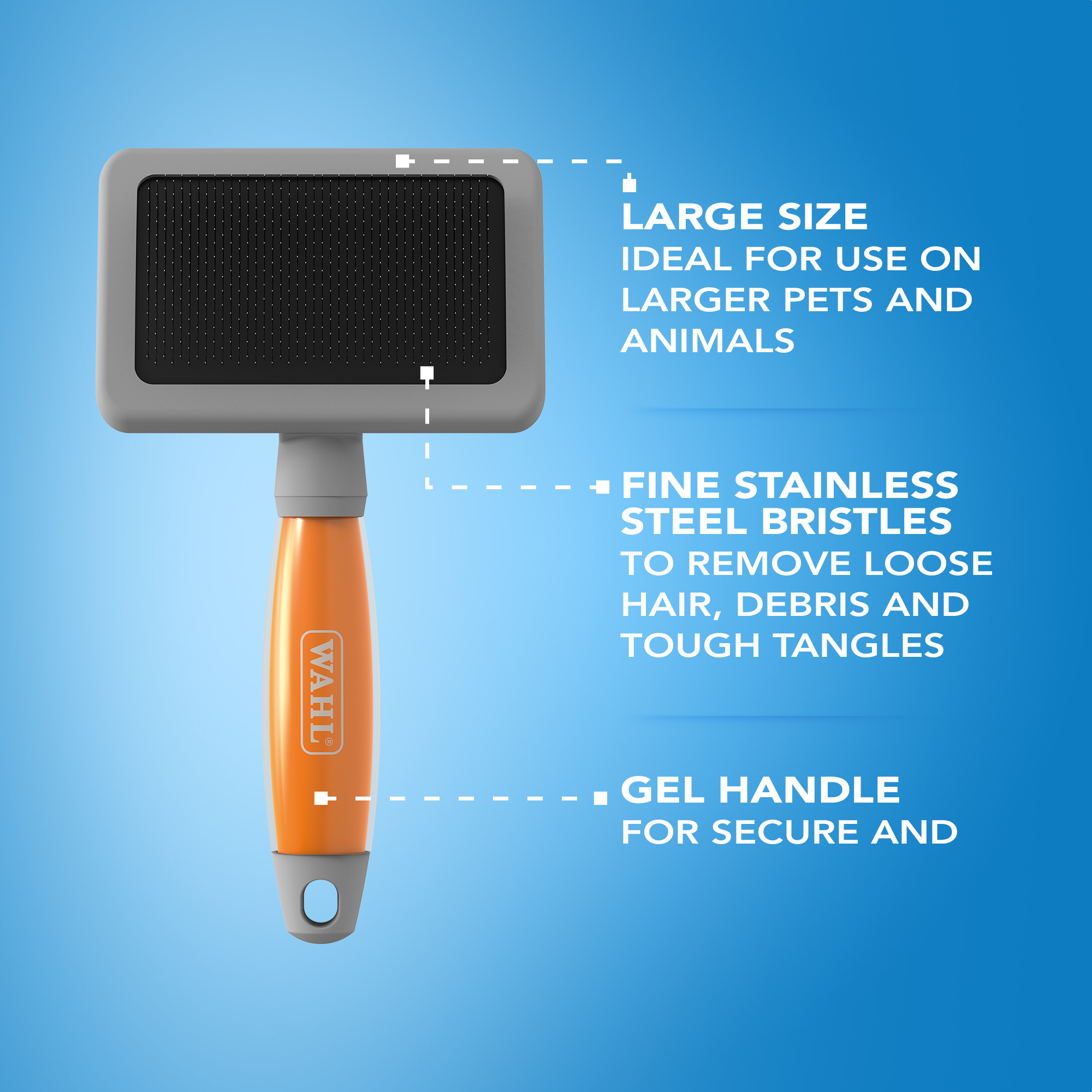 Wahl Large Slicker Brush | Dogs Cats Grooming | Pets At Home