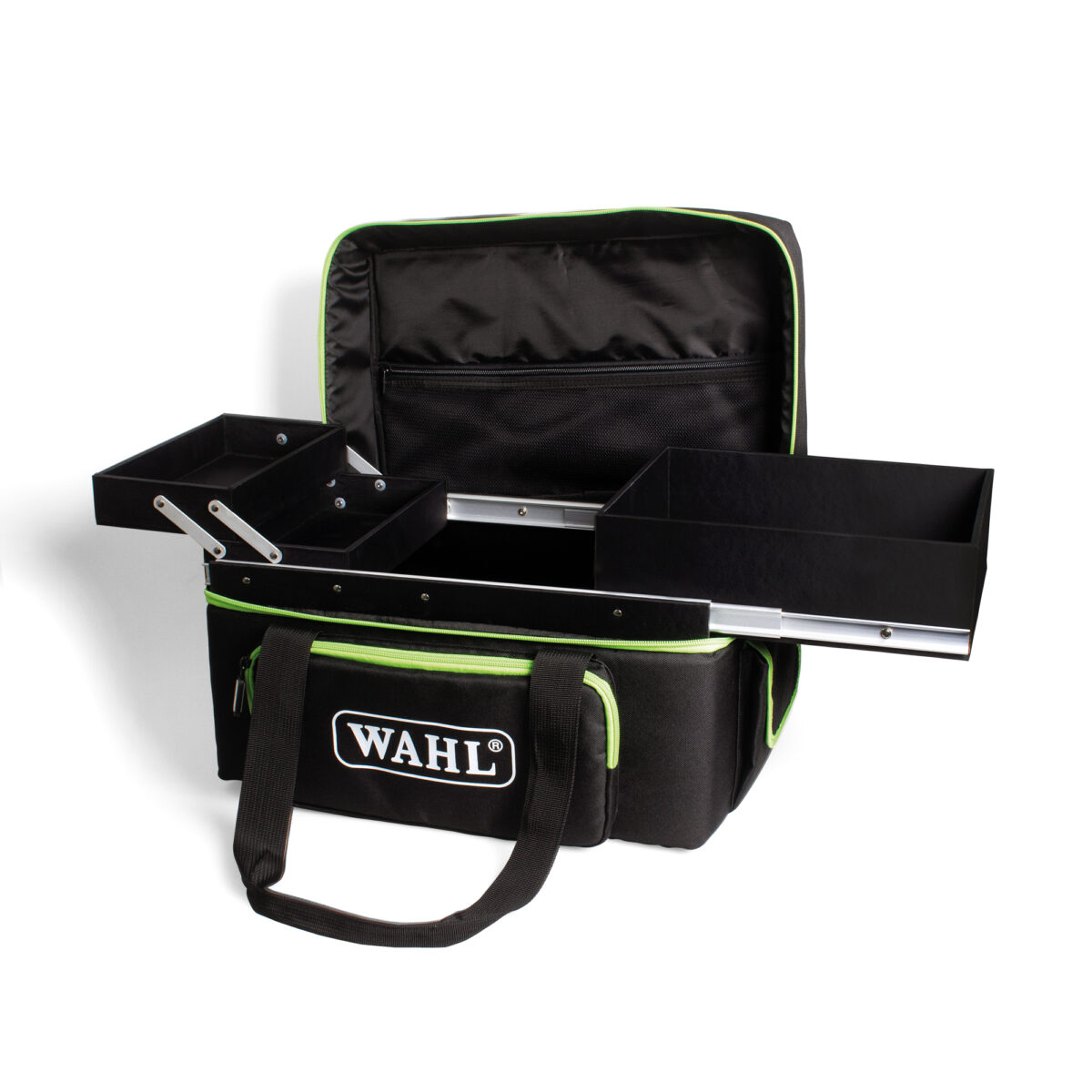 Green & Black Tool Case - Wahl UK - Folding Storage Trays