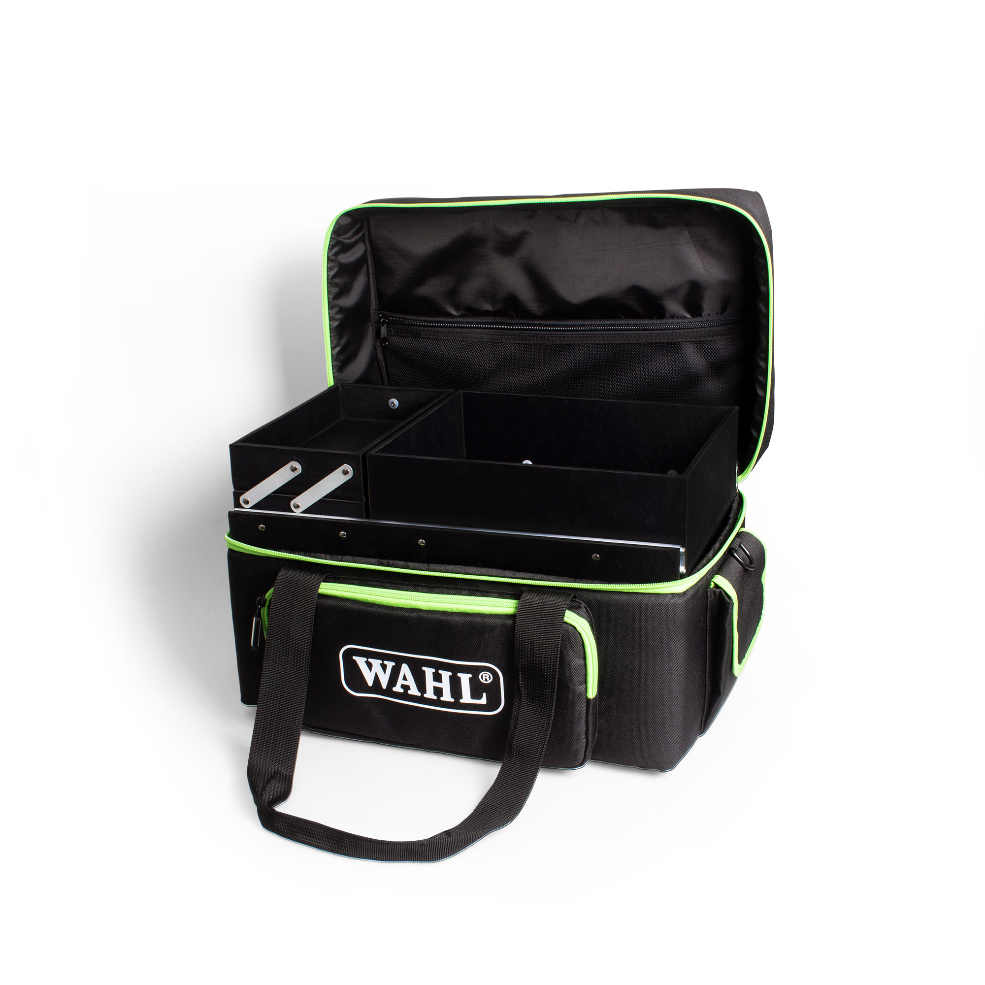Green & Black Tool Case - Wahl UK - Folding Storage Trays