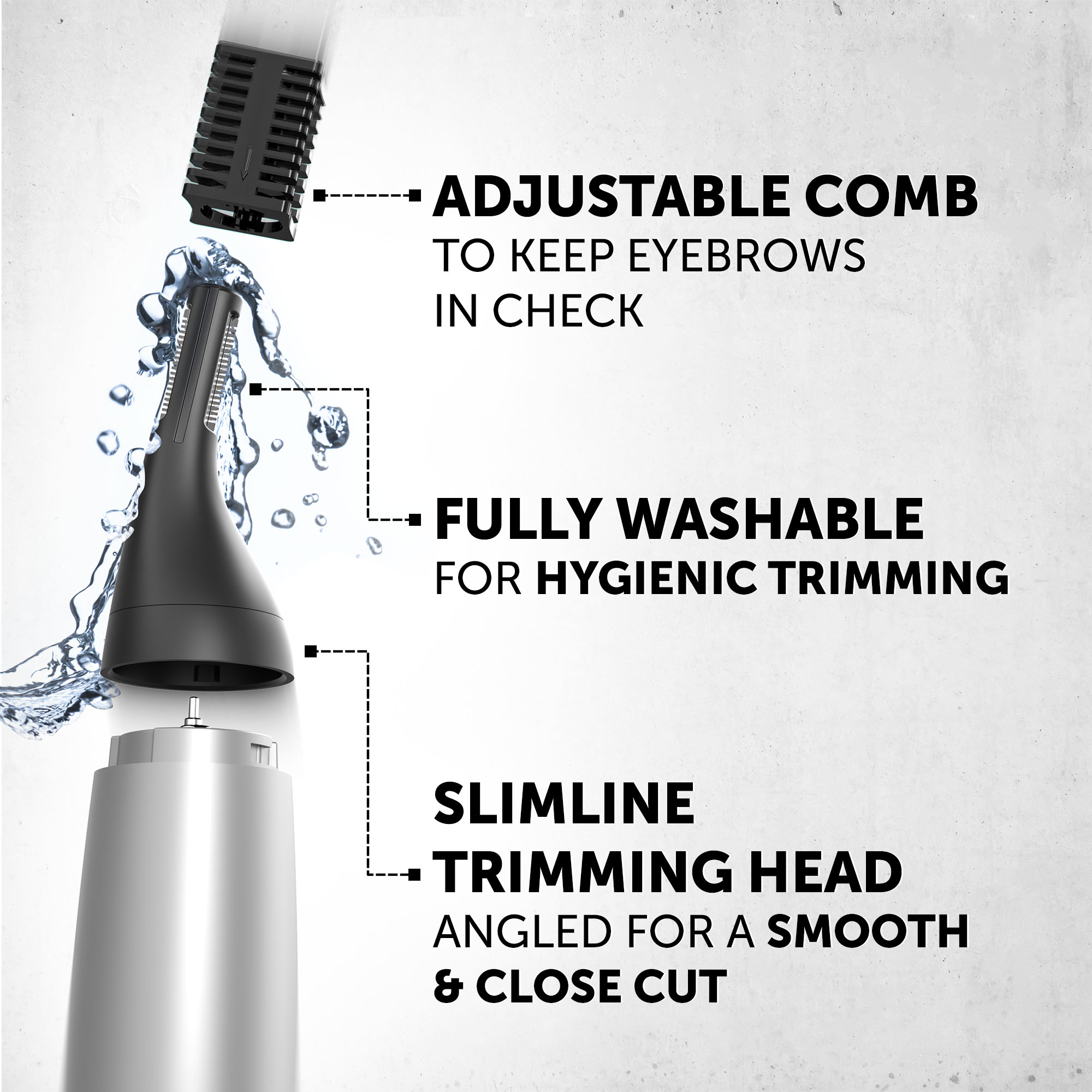 Wahl Precision Ear Nose Eyebrow Battery Trimmer