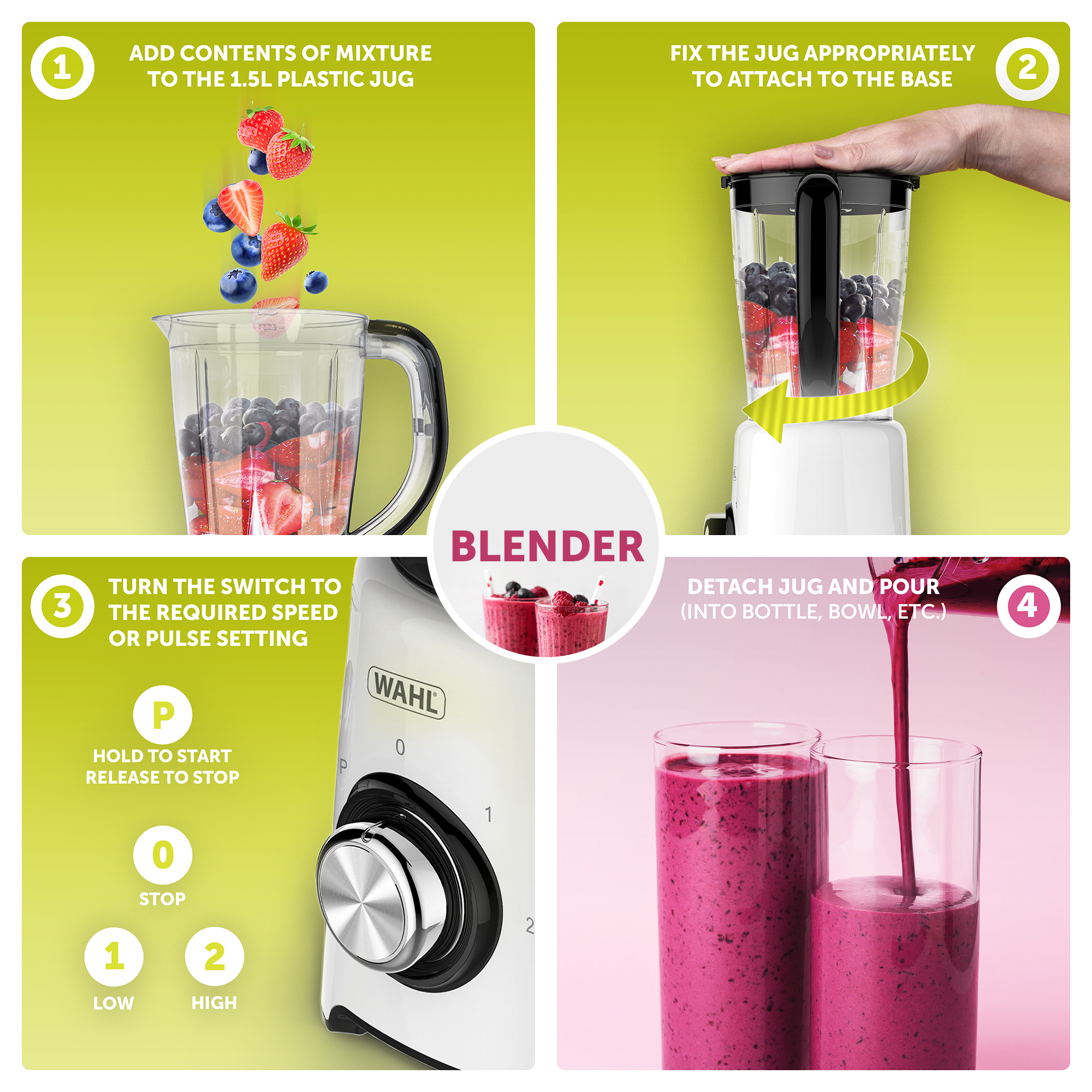 Table Blender with Grinder Attachment - Kitchen Appliances | Wahl UK