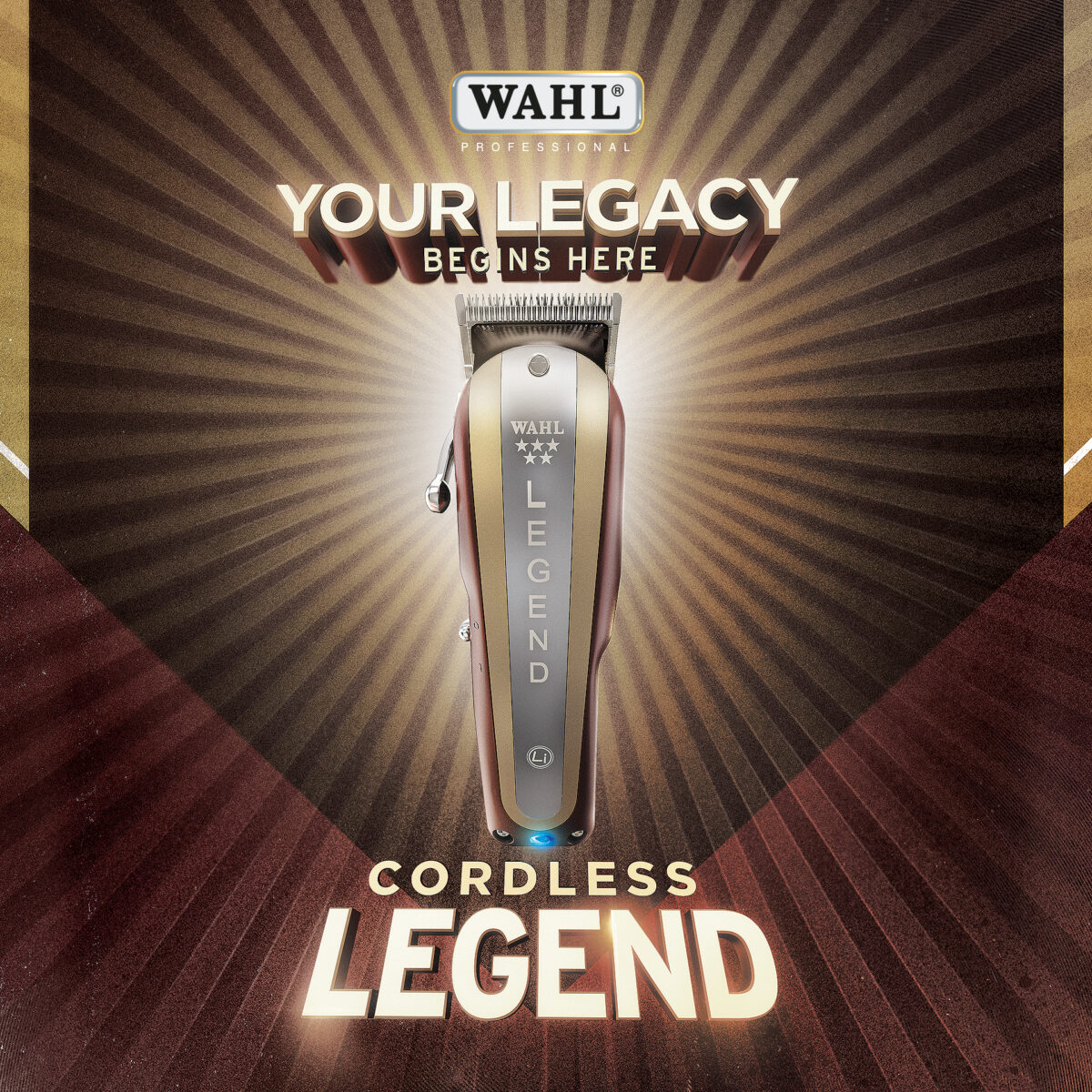 Wahl Cordless Legend Clipper | Professional Barbers Tool