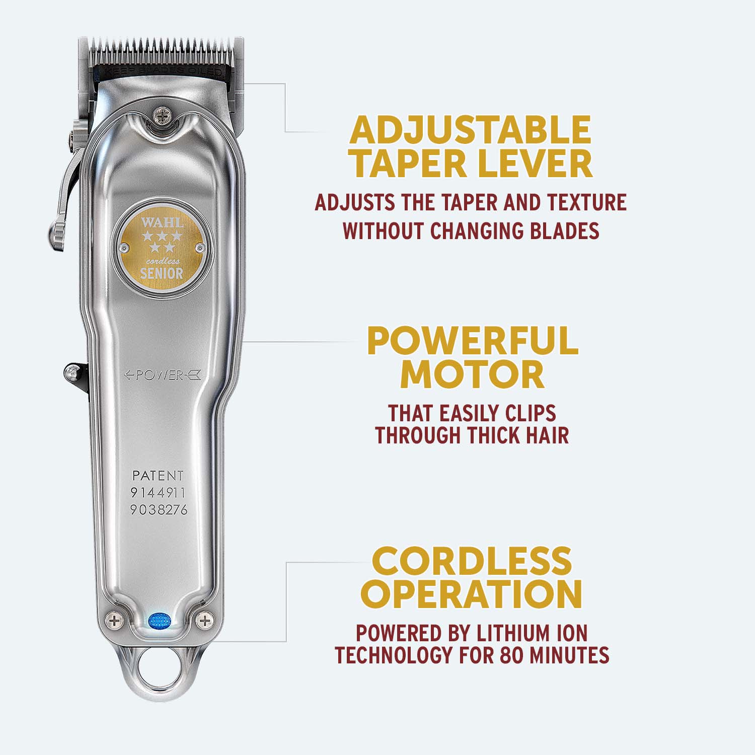 Cordless Senior Metal Edition | Barber Hair Clippers | Wahl UK