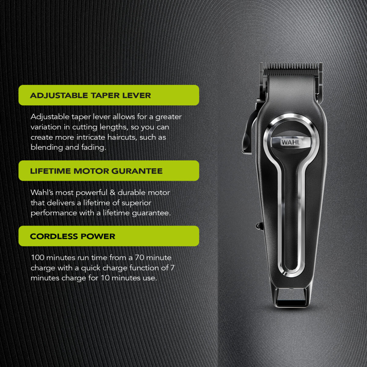 Elite Pro Cordless Hair Clipper | Home Haircutting Kit | Wahl UK