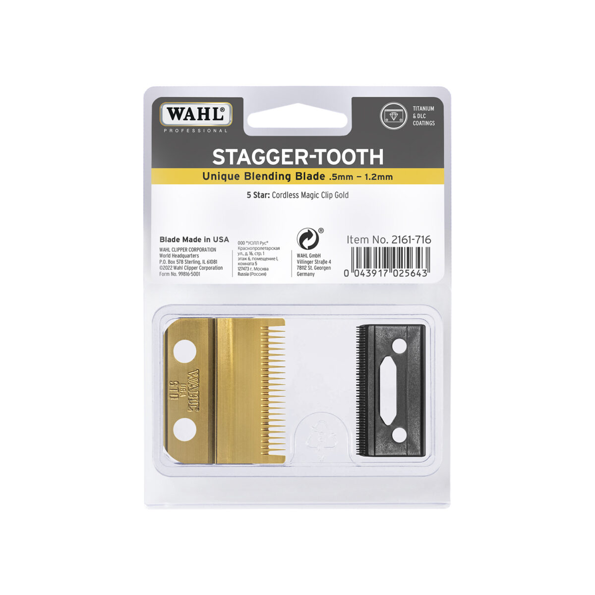 Gold Magic Clip Blade - Wahl UK