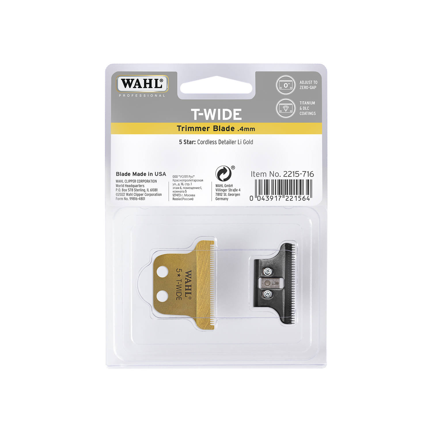 Gold Detailer LI Blade - Wahl UK