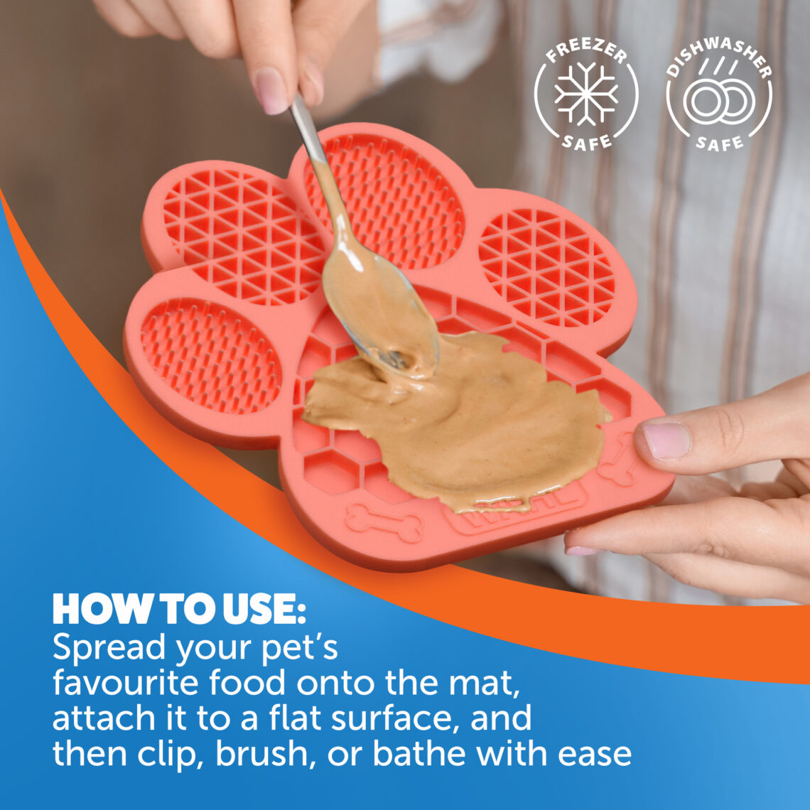 Distract & Groom Lick Mat | Licky Mats for Pets | Slow Feeder | Wahl UK