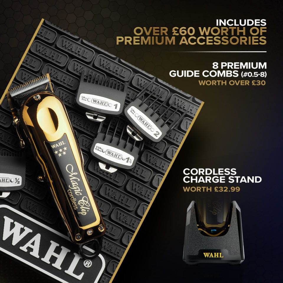 Gold 5 Star Cordless Magic Clip | Barber Hair Clippers | Wahl UK